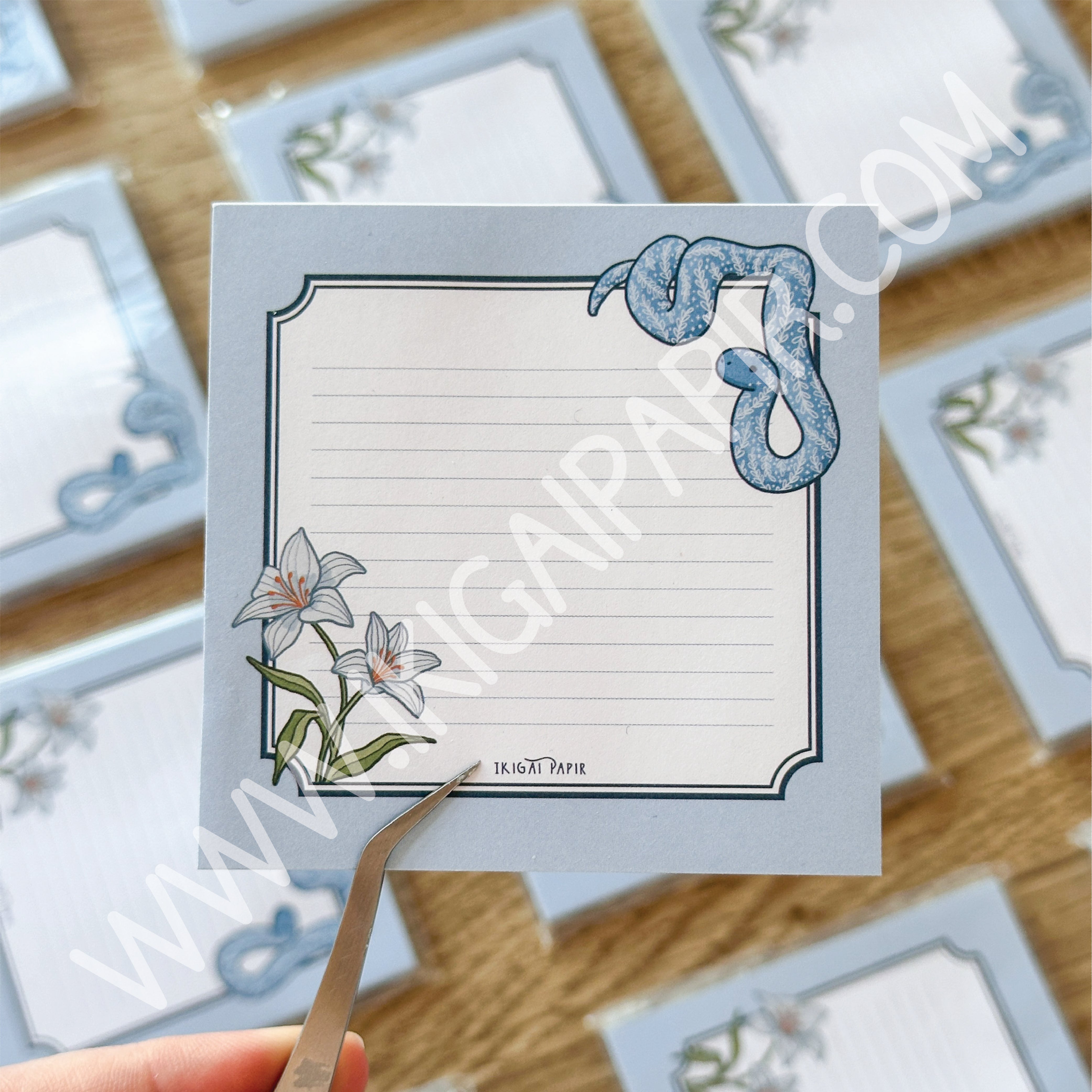 Year of the Snake note pad – ikigaipapir
